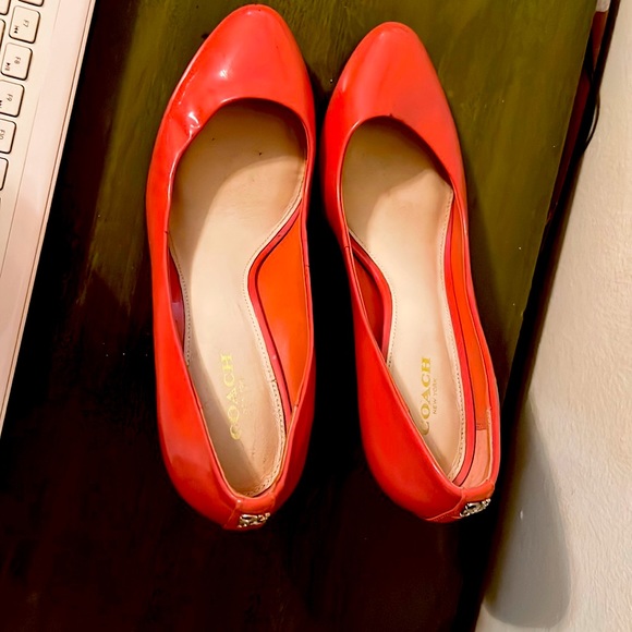 Coach | Shoes | Vintage Orange Coach Pumps | Poshmark